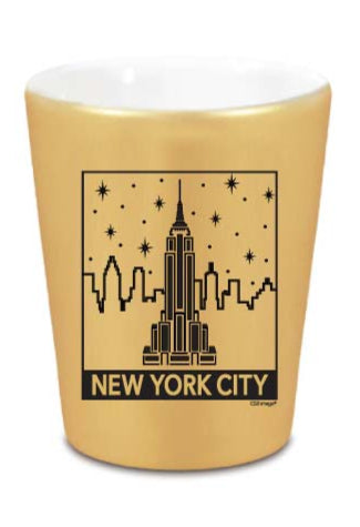 Starry Night Ceramic Shot – Empire State Building Gifts